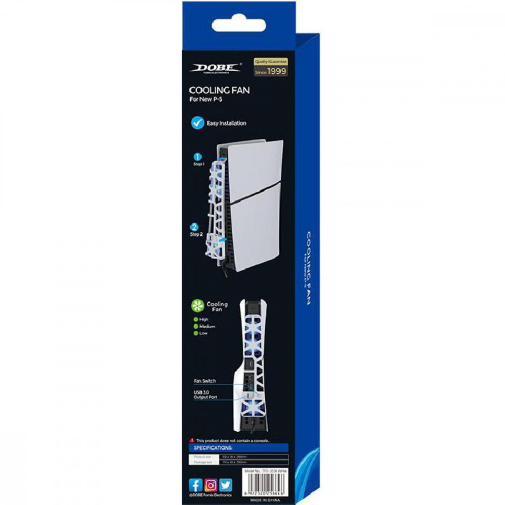 Dobe PS5 Slim Fan - Black