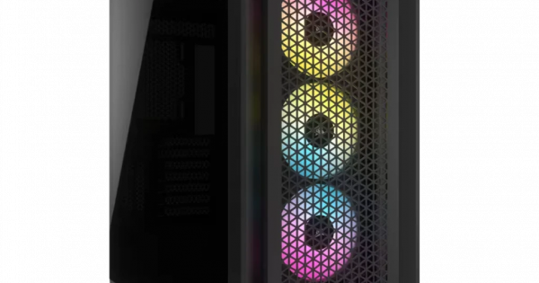 Corsair iCUE 5000D V2 AIRFLOW RGB Tempered Glass Mid-Tower ATX Case - Black