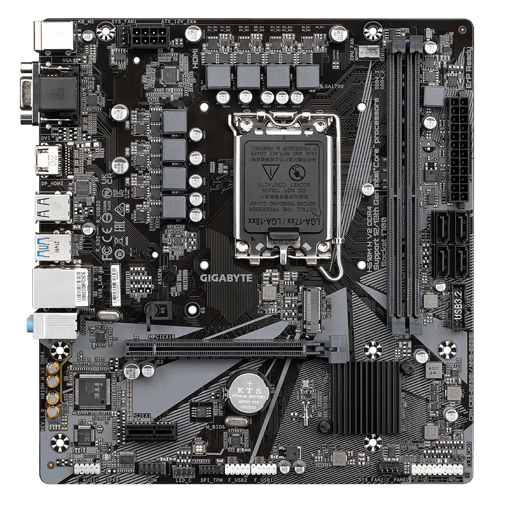 Gigabyte H610M H V2 DDR4 Motherboard