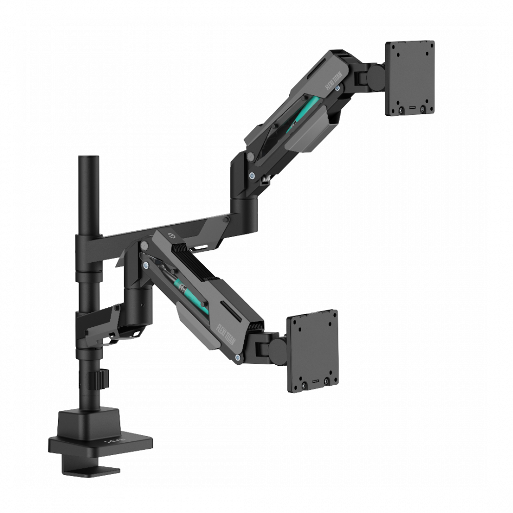ذراع شاشة ألعاب ديفو Flexi Titan Dual Arm | حامل مزدوج قوي للشاشتين