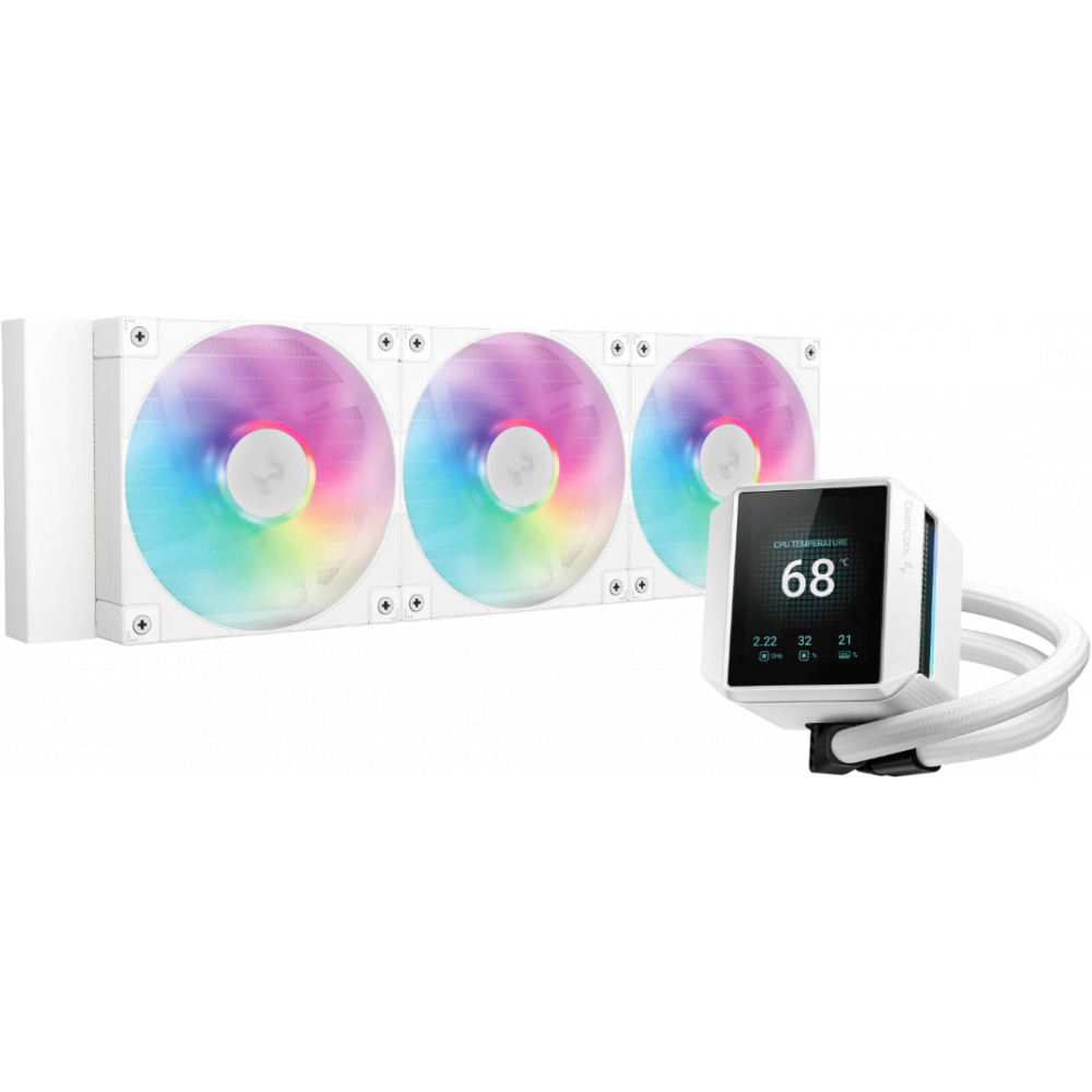 Deepcool AIO Liquid Cooler Mystique 360 ARGB 2.8 LCD - White