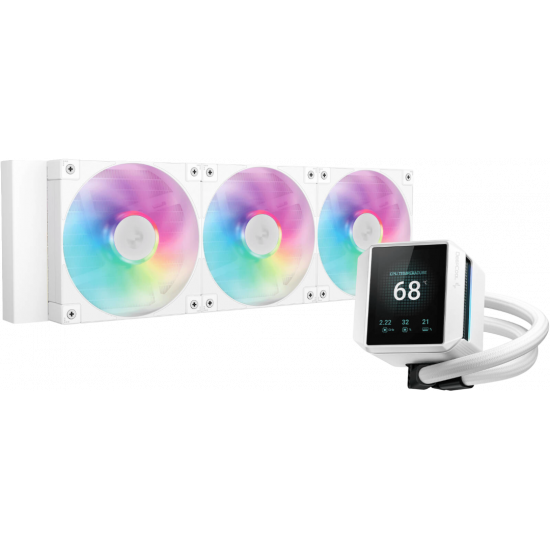 Deepcool AIO Liquid Cooler Mystique 360 ARGB 2.8 LCD - White