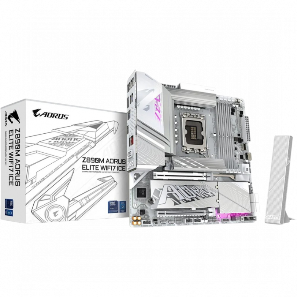 لوحة أم Gigabyte Z890M‑A Elite WF7 ICE White – Intel Z890 micro‑ATX ...