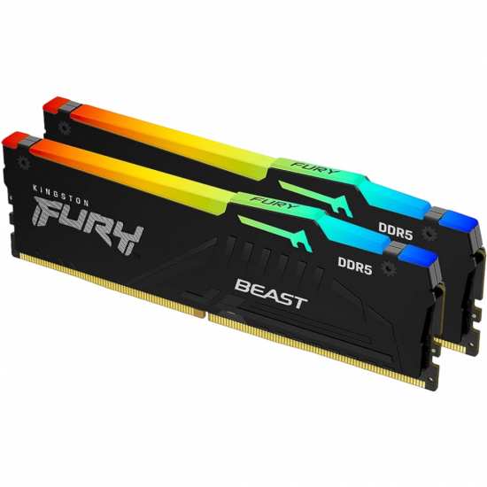 Kingston Fury Beast DDR5 32GB - 5600Mhz (2x16Gb) RGB - Black