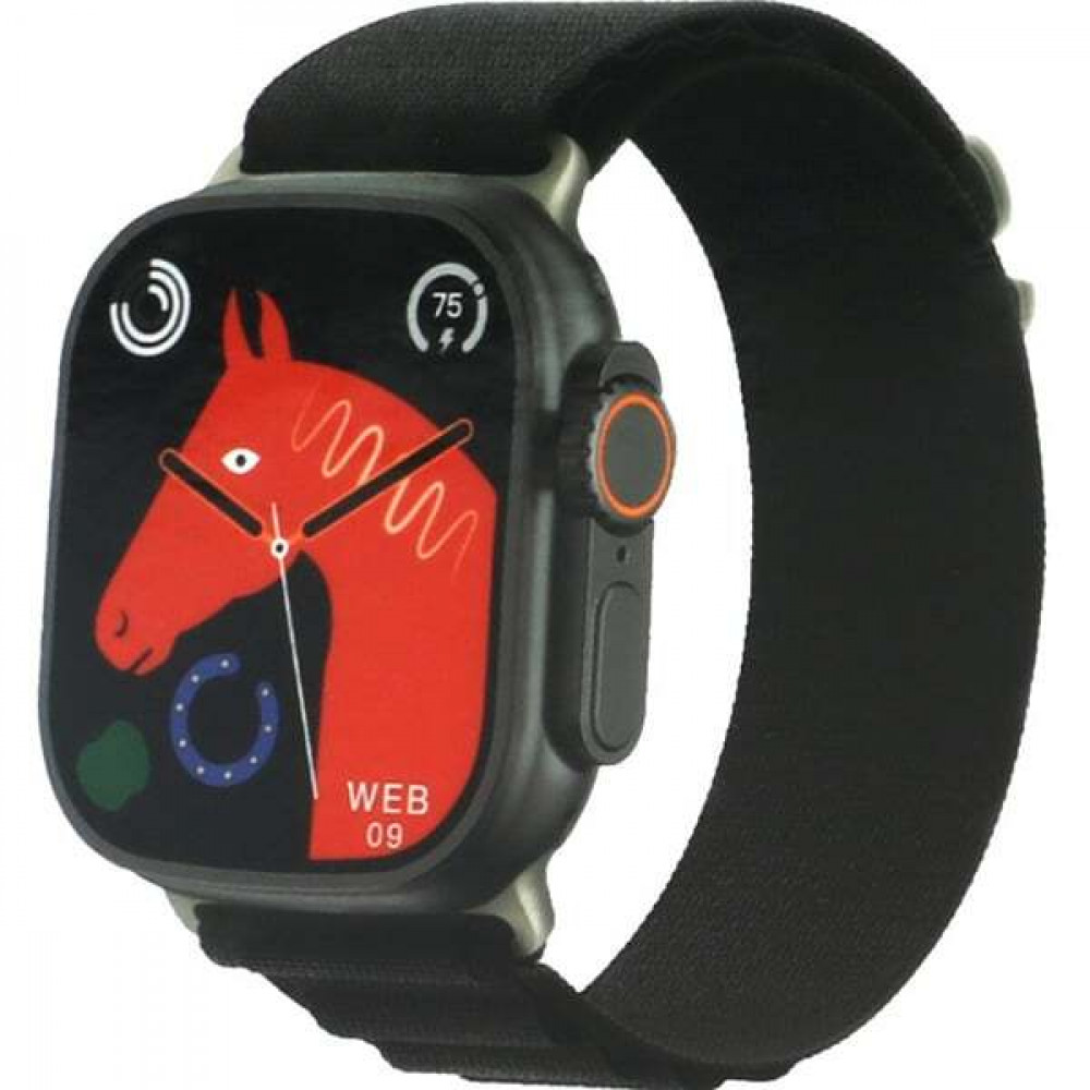 Green Lion Ultra Active Smart Watch 49MM - Black/Black (Strap)