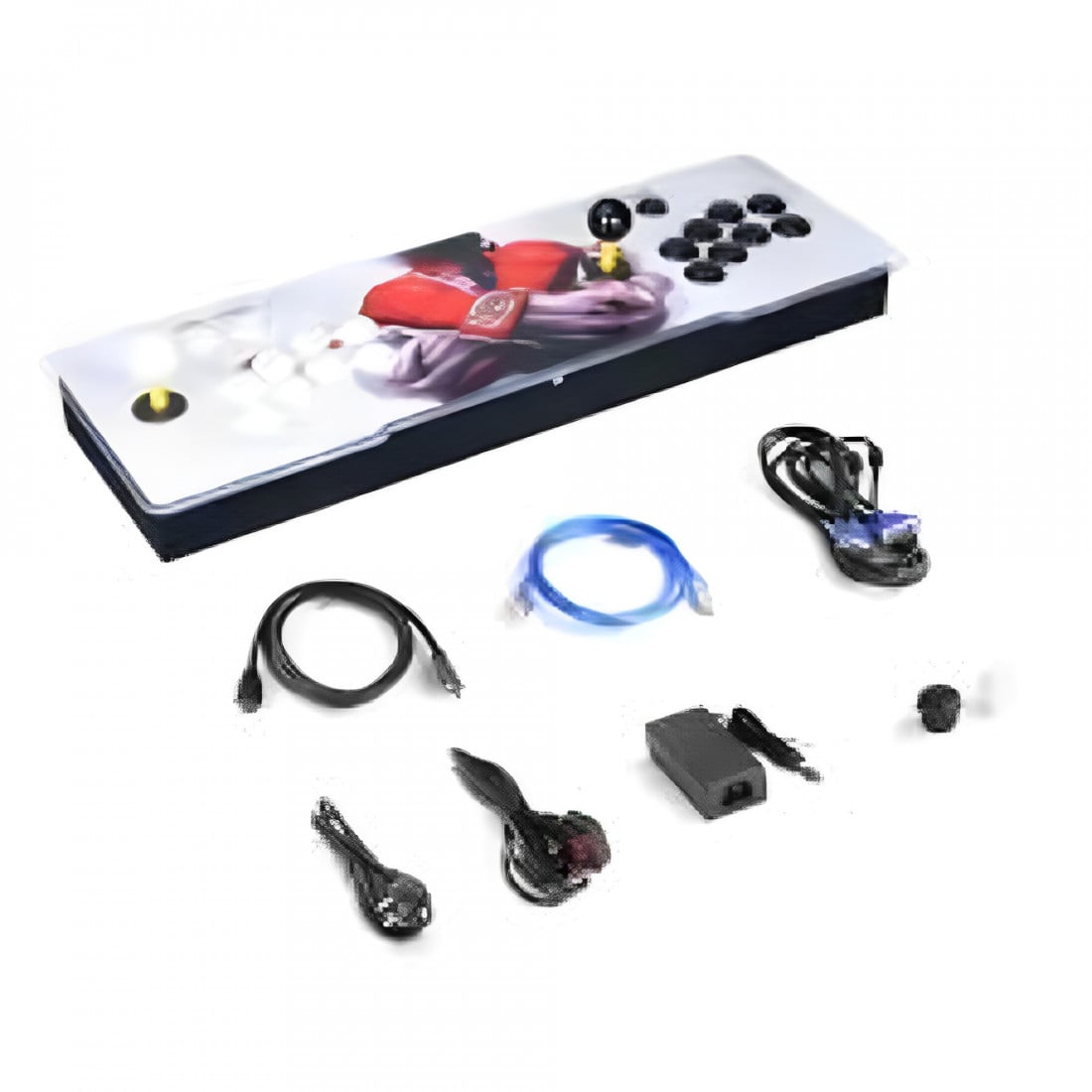 Pandora Game Console with Built-in Arcade sticks - 10000 Games - 128gb