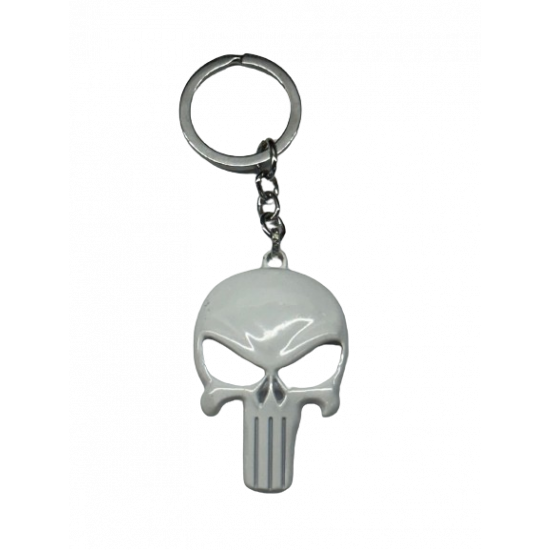 Keychain - White Skull