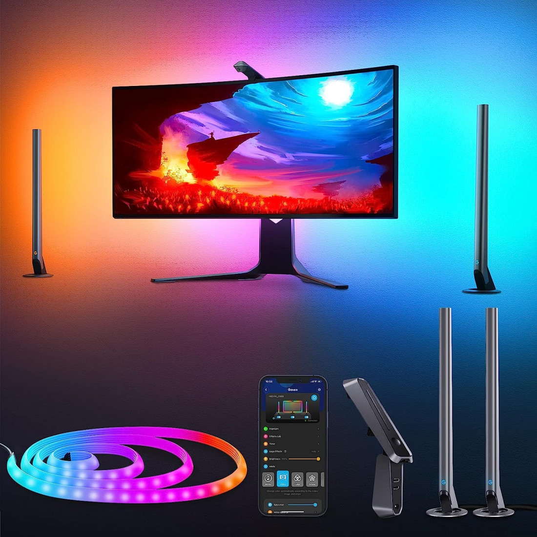 Govee DreamView G1 Pro Gaming Light - Full Kit