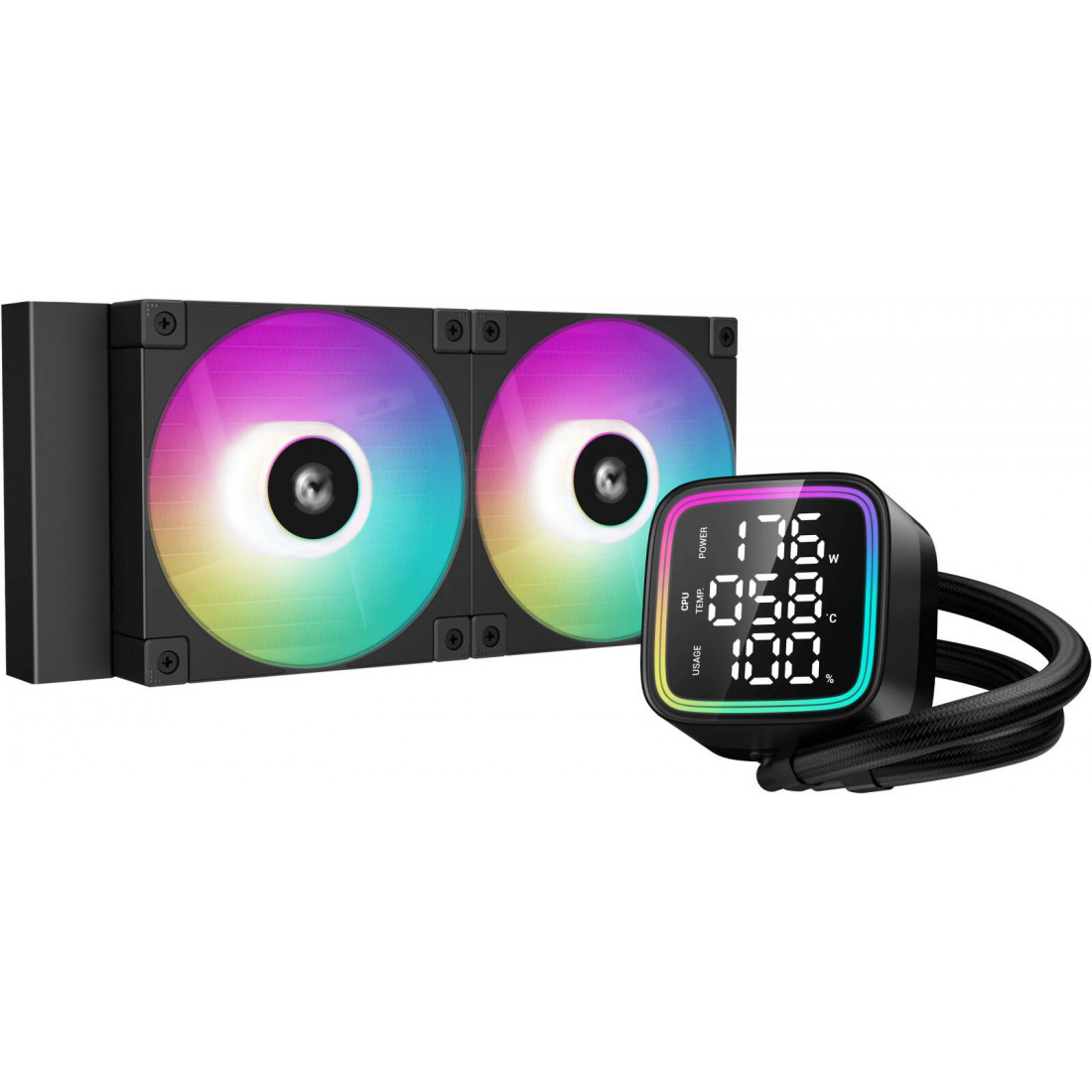 Deepcool AIO Liquid Cooler LD240 Digital LCD - Black