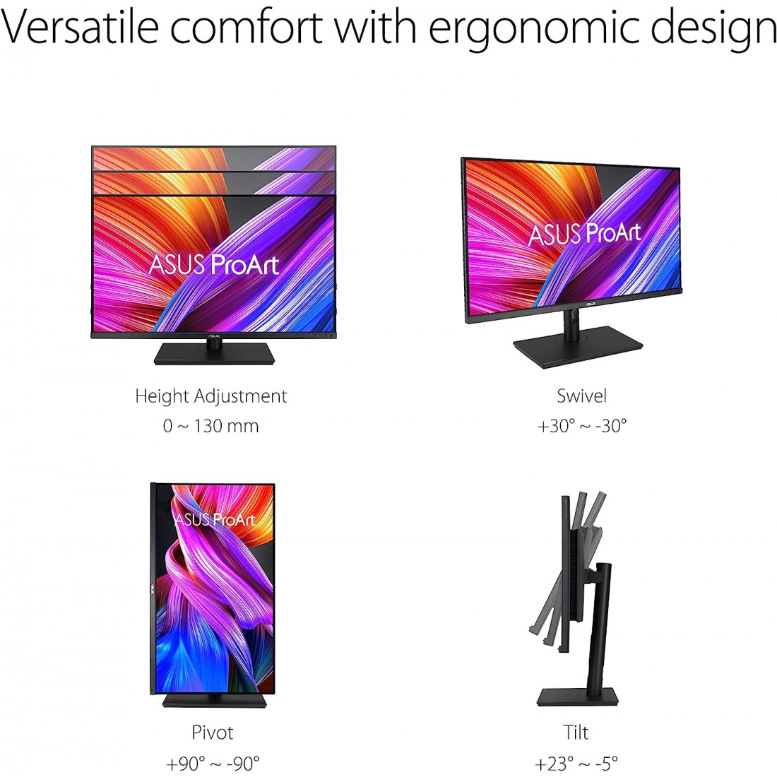 Asus ProArt Display PA328QV Professional Monitor - 32 inch - IPS - QHD