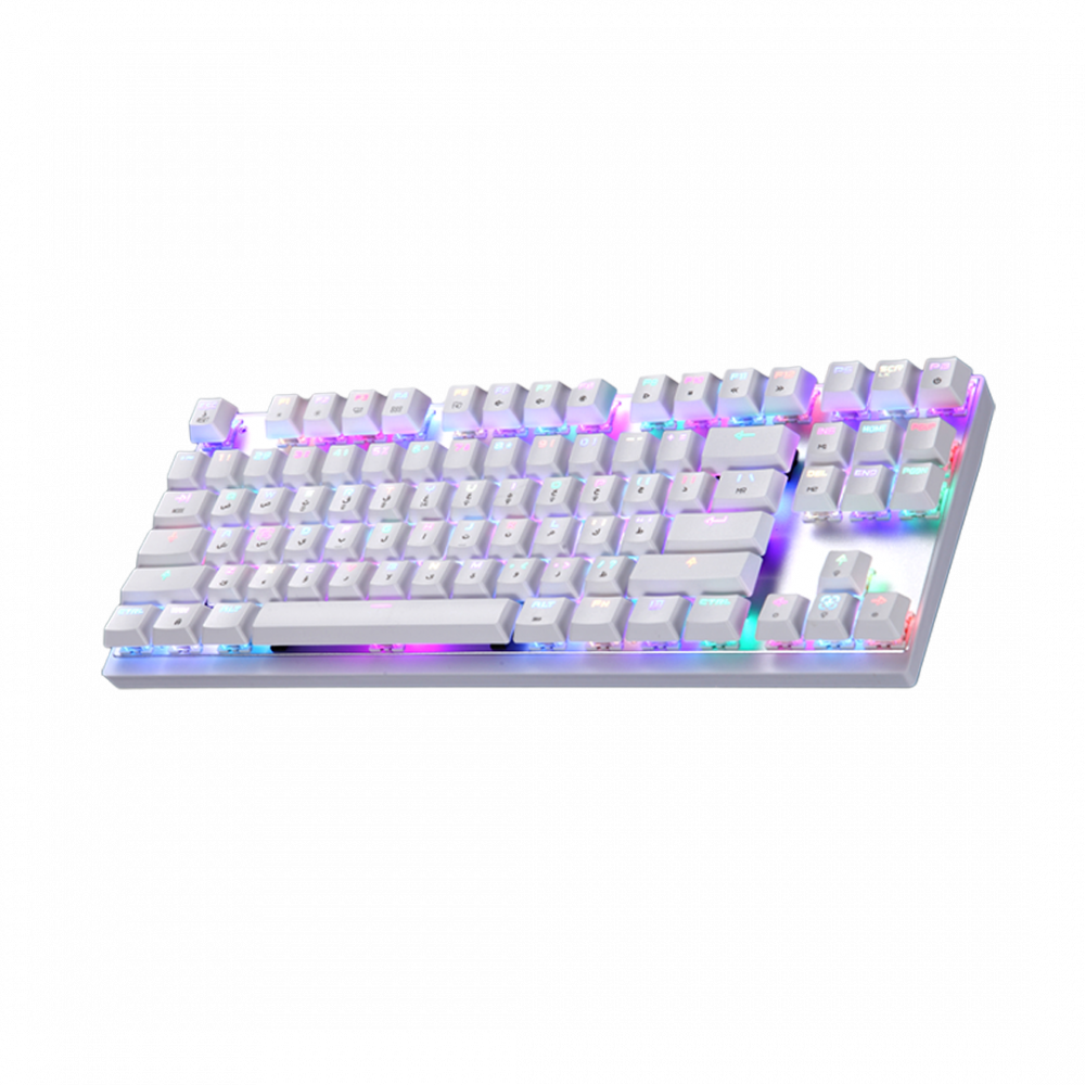 Devo Gaming Keyboard - ST80 White - Blue Switch