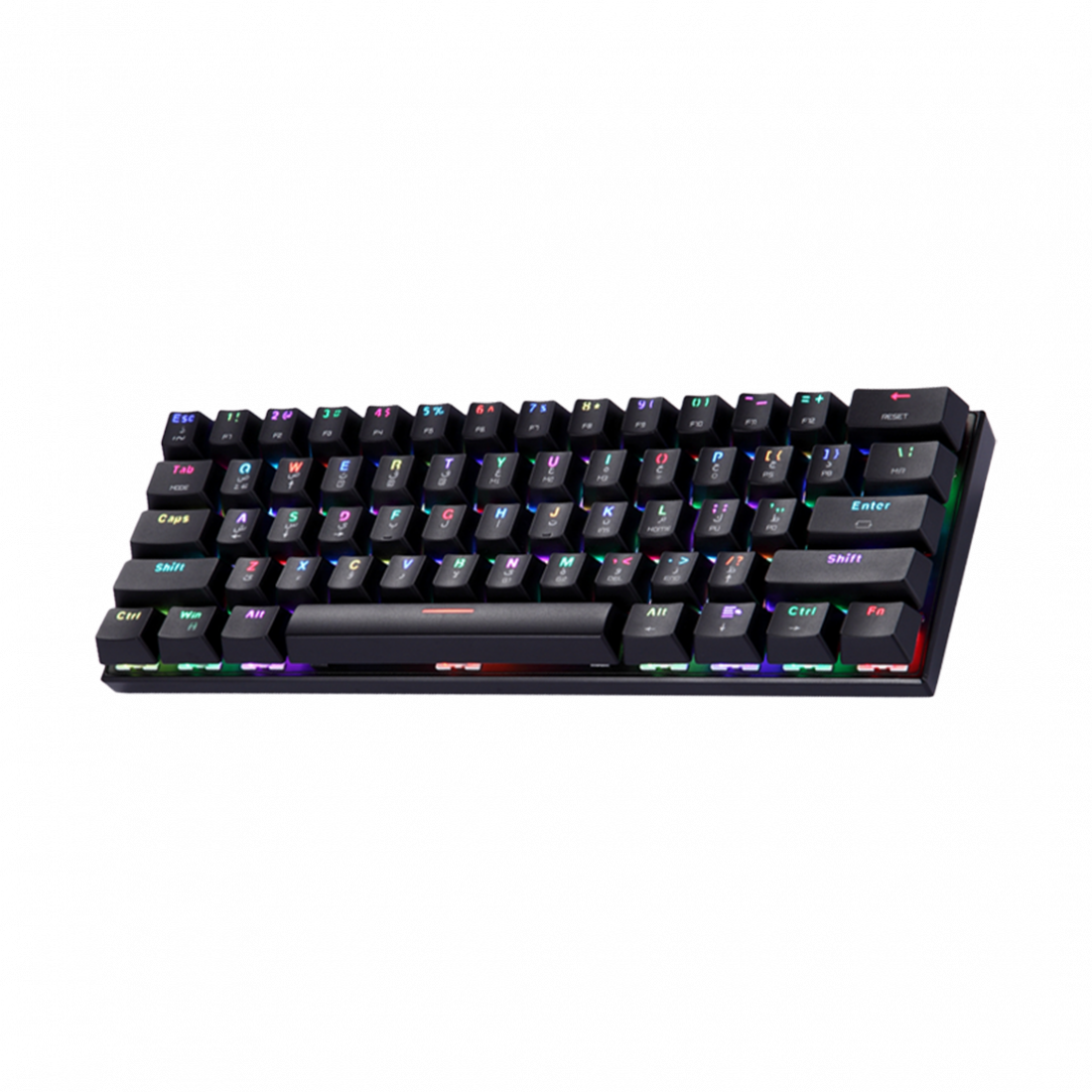 Devo Gaming Keyboard - SP60 Black - Red Switch