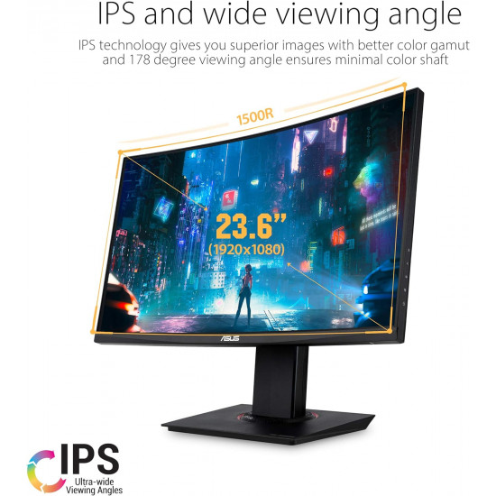 Asus TUF Gaming VG24VQR 24 inch - 165hz - FHD Gaming Monitor