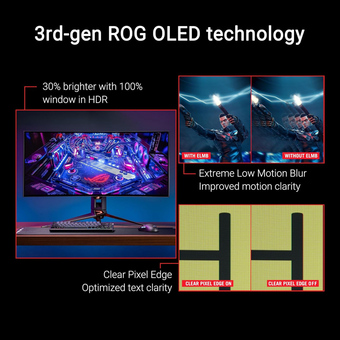 Asus ROG Swift OLED PG34WCDM - 34 inch - 240hz - UQWHD Gaming Monitor
