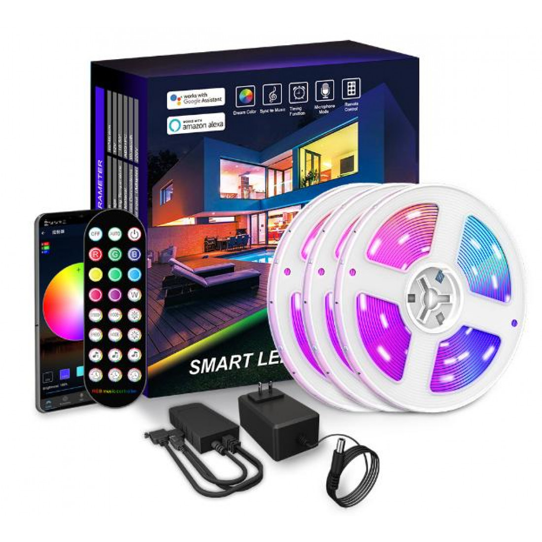 Smart Led Strip Light 5M 150LEDs RGB - Wifi