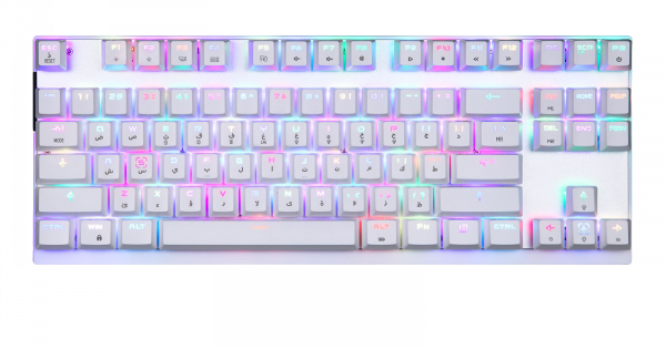 Devo Gaming Keyboard - ST80 White - Blue Switch