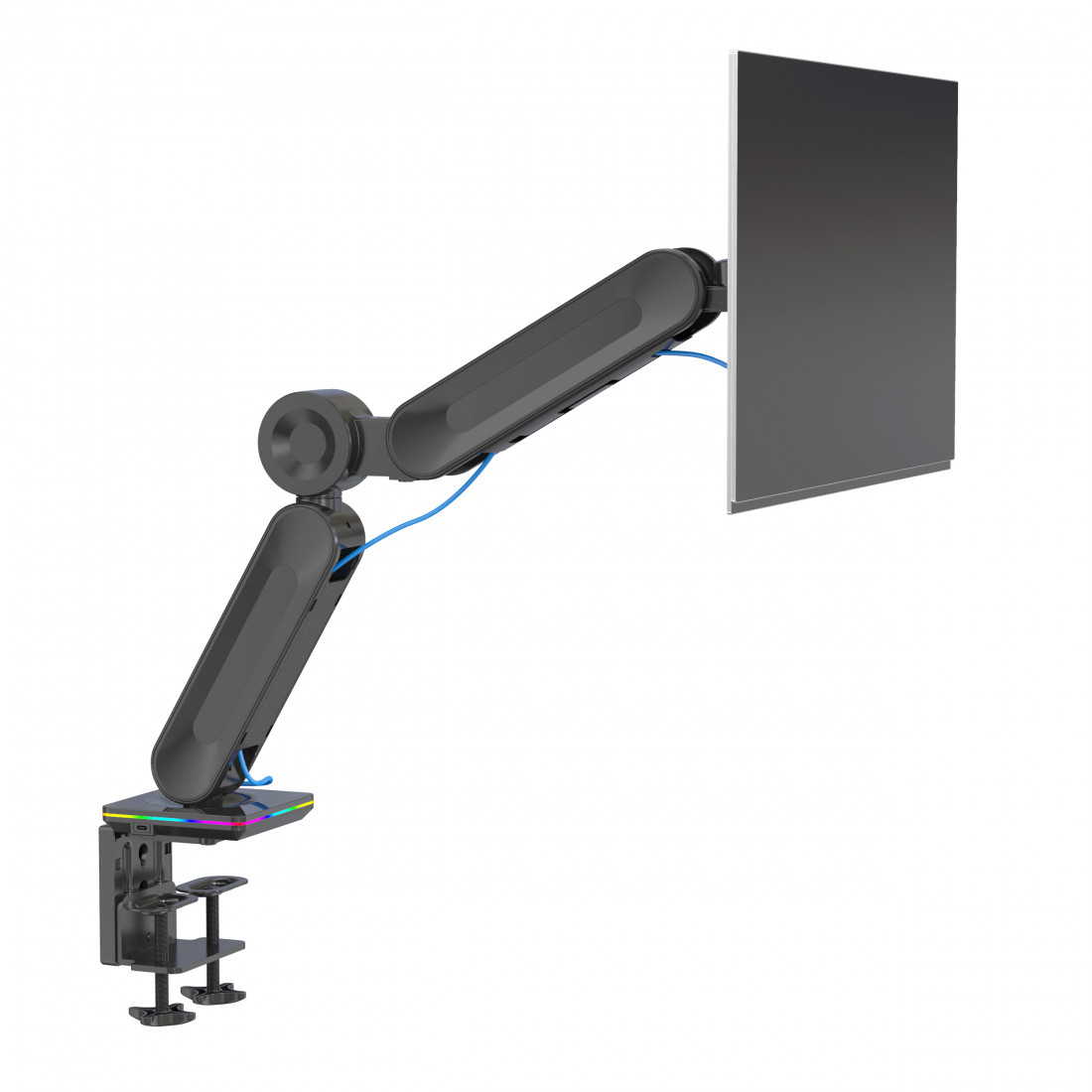 Devo Gaming Monitor Arm - 1 Monitor v3 - Black