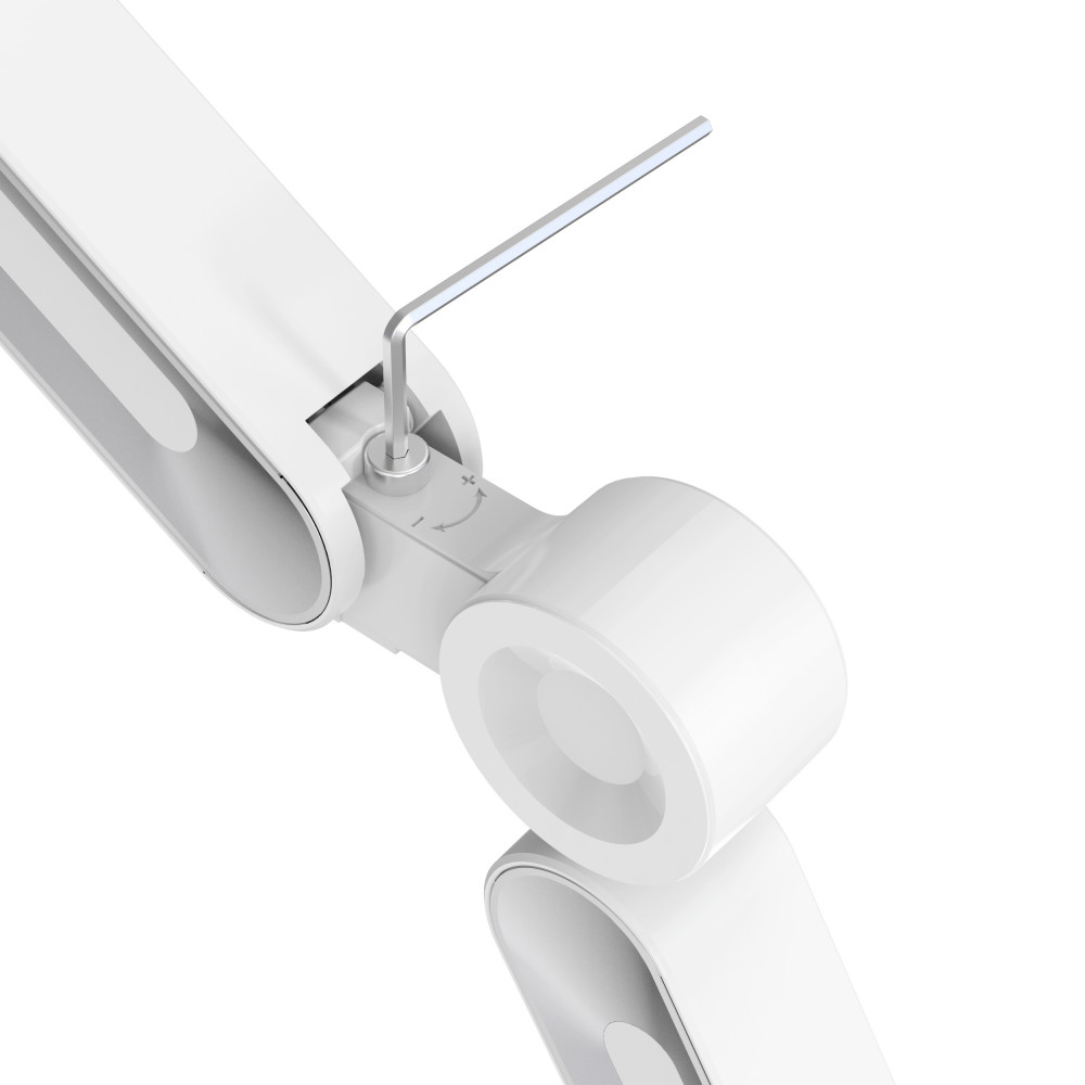 Devo Gaming Monitor Arm - 1 Monitor v3 - White