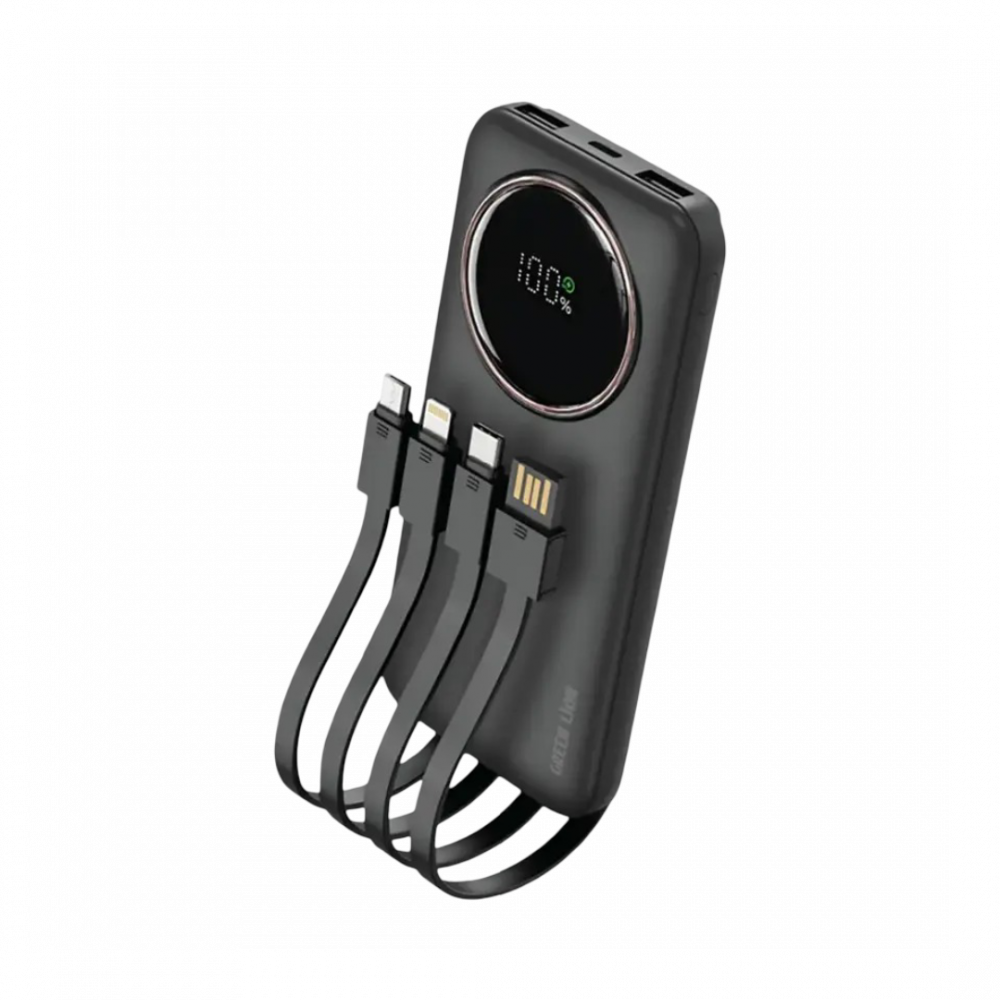 Green Lion Power Pulse 10000 mAh Power Bank PD 22.5W - Black