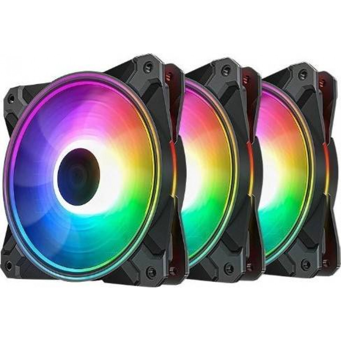 Deepcool CF120Plus RGB 120mm fan Triple - Black