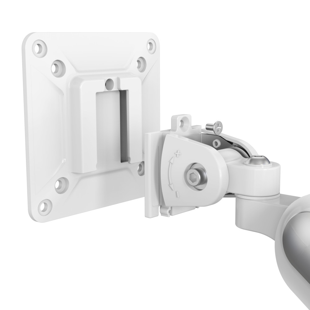 Devo Gaming Monitor Arm - 1 Monitor v2 - White/Silver