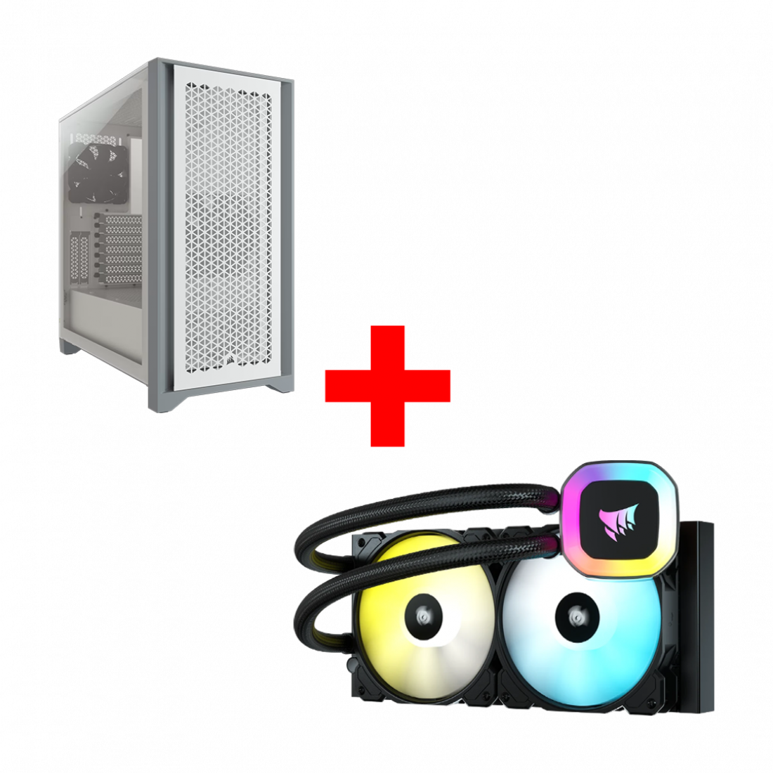 Upgrade bundle 1 - Corsair 4000D AIRFLOW Tempered Glass case + Corsair ...