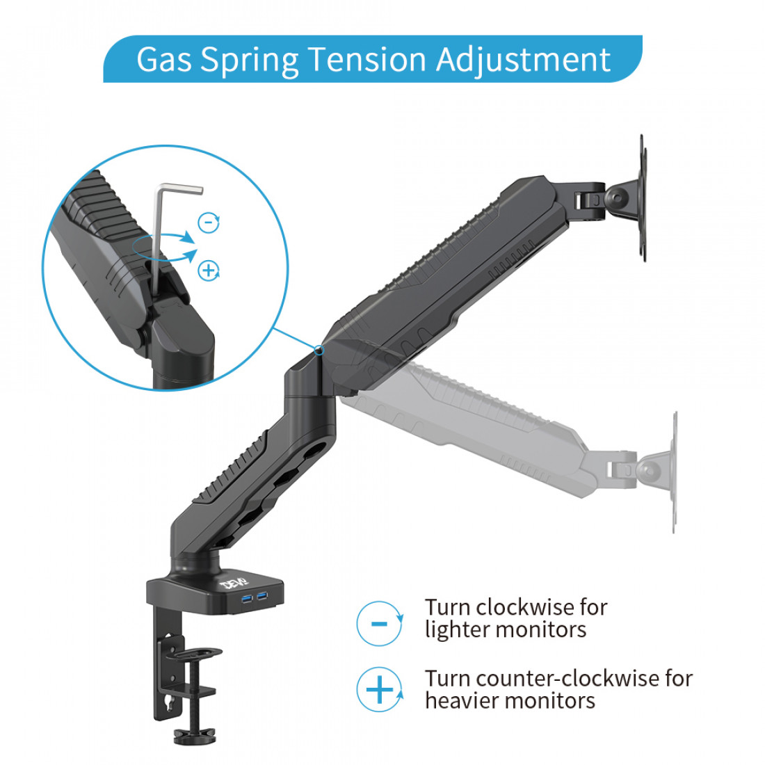 Devo Gaming Monitor Arm - 1 arm