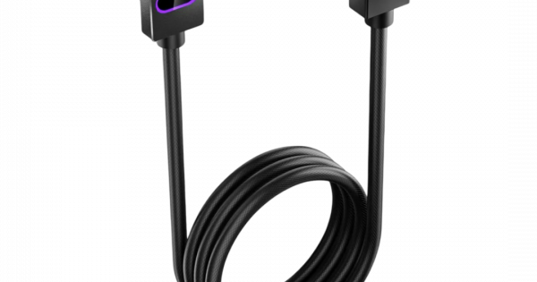 كابل AsiaHorse Hydrus 16PIN-B ARGB 12VHPWR بطول 50 سم | PCIe 5.0 أسود