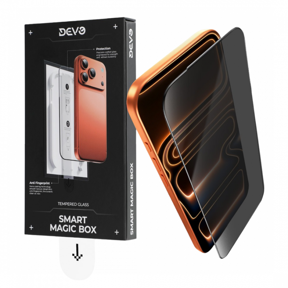 Devo Tech - iPhone 17 Pro Max Privacy Tempered Glass screen protector