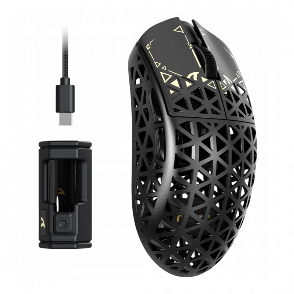 Attack Shark R5 Ultra Lightweight RGB Wireless Mouse - Black