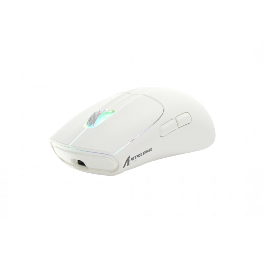 Attack Shark X5 RGB Tri-Mode Wireless Gaming Mouse - White