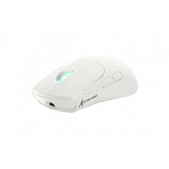 Attack Shark X5 RGB Tri-Mode Wireless Gaming Mouse - White