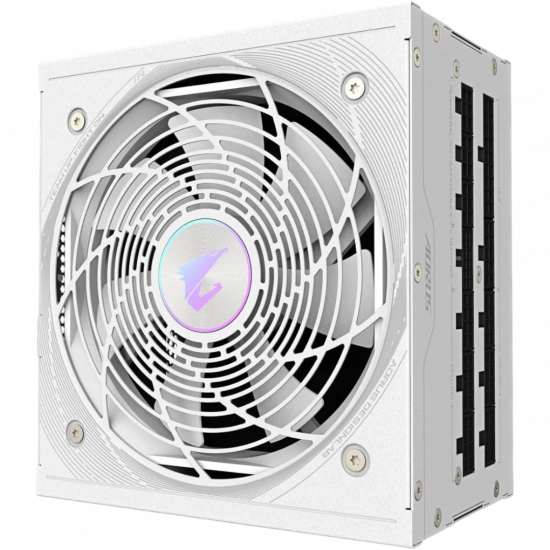 مزود طاقة Gigabyte AORUS ELITE 1000W 80+ Platinum معياري كامل – أبيض | PSU