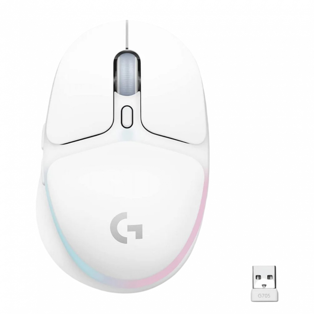 Logitech G705 Wireless Gaming Mouse (Aurora Collection) - White Mist