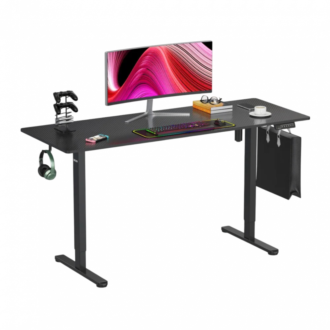 Devo Gaming Table - Agr Lite Frame - Black