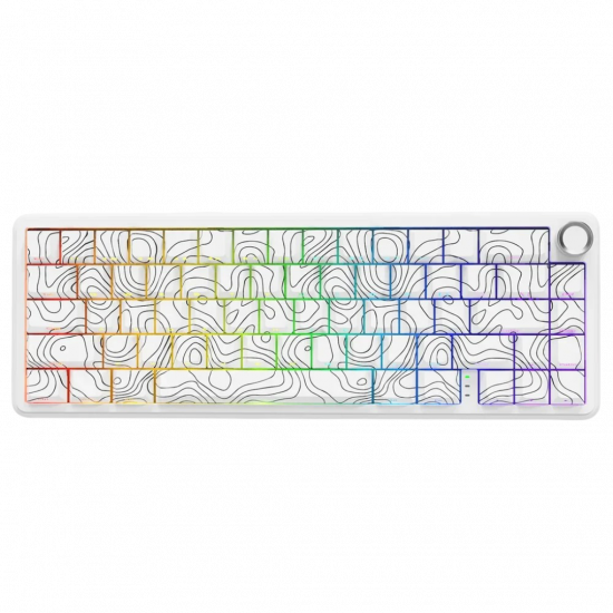 Attack Shark X65Pro Tri-Mode RGB Mechanical Keyboard with Knob ...