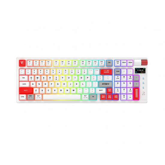 Fantech MK918 Wireless Mechanical Keyboard - White - Red Switch