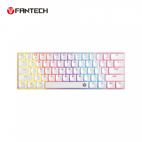 Fantech MK311 Wired Mechanical Keyboard - White - Red Switch