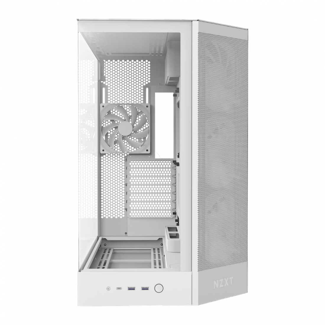 NZXT H9 Flow with RGB+ Fans & Control Hub Case - White (2025)