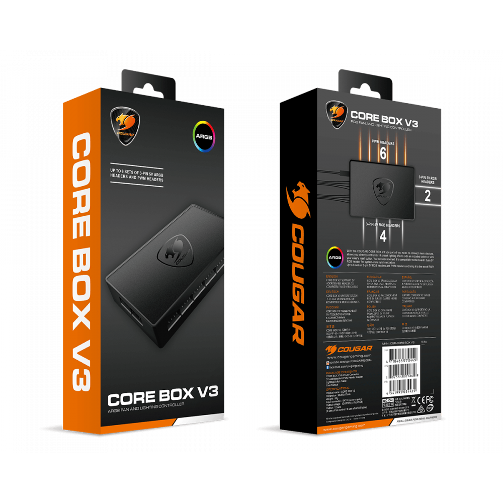 Cougar Core Box V3 fan lighting controller