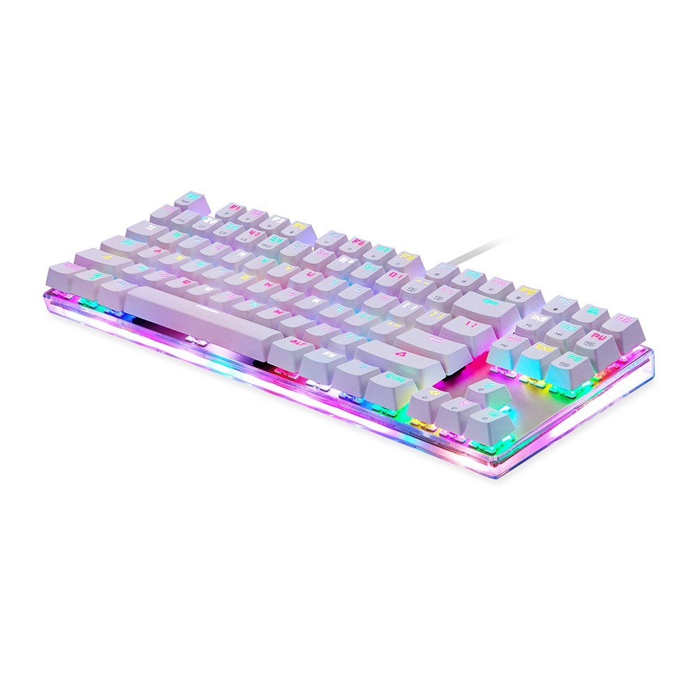 MotoSpeed K87S Wired Mechanical RGB Keyboard - Blue Arabic Switches
